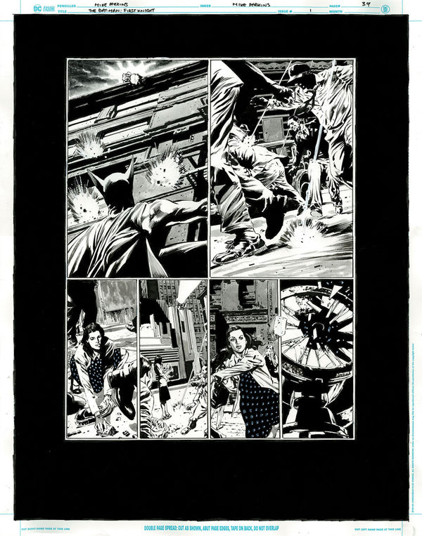 The Bat-Man: Second Knight #1 p.39 - Gunfire Erupts, Lois the Alpha Ma ...