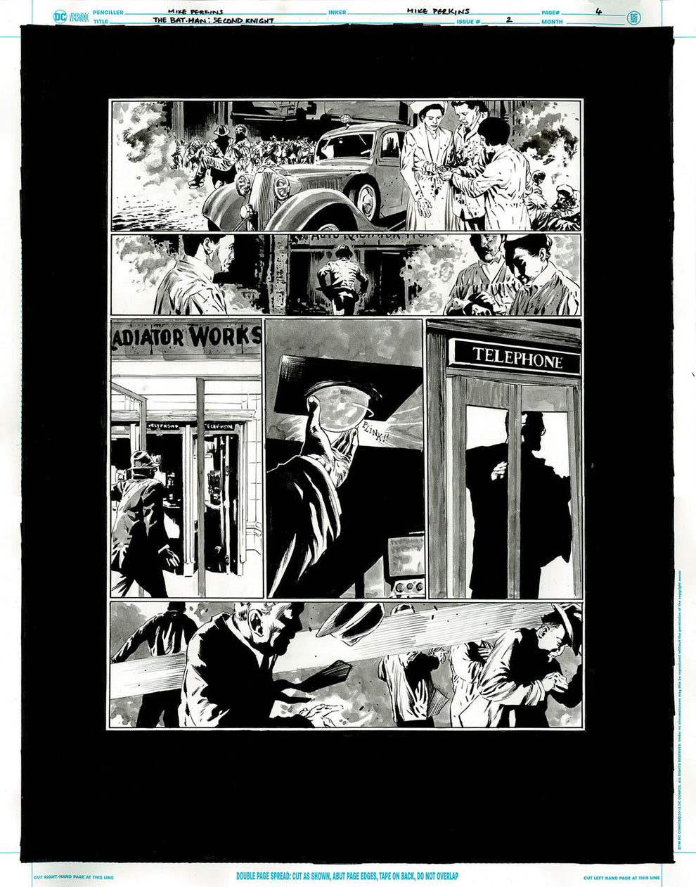 The Bat-Man: Second Knight #2 p.04 - Classic Phone Booth Change ...