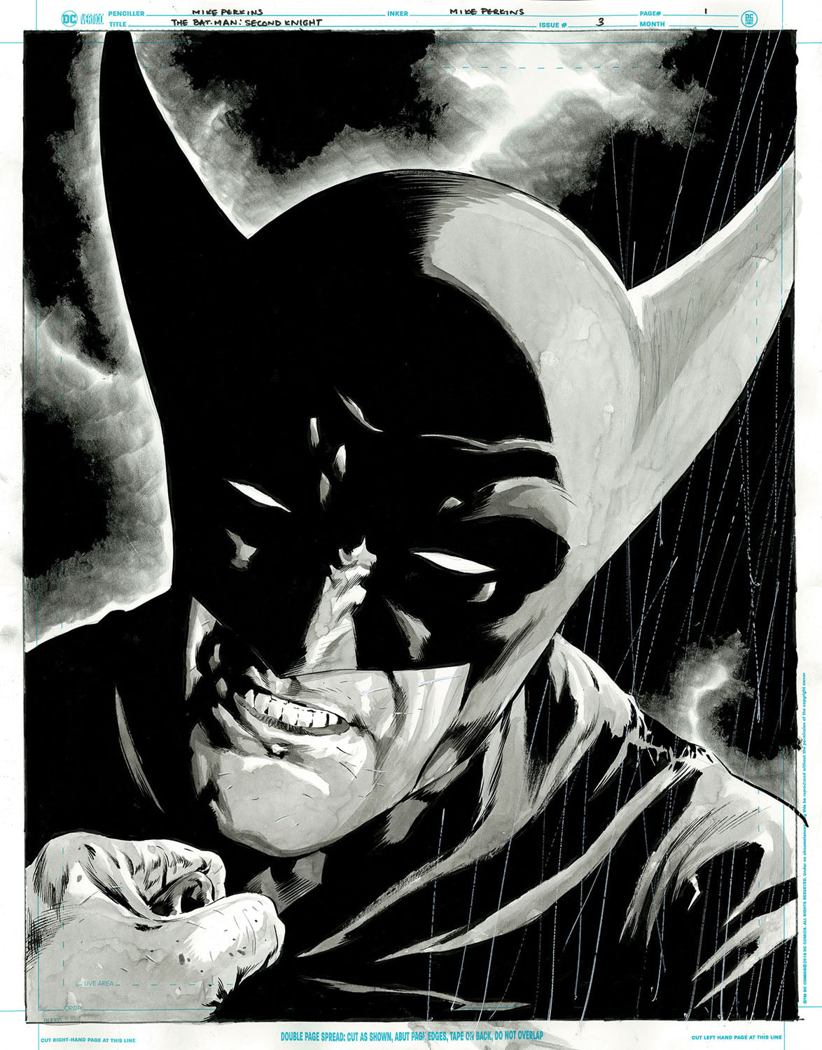 The Bat-Man: Second Knight #3 p.01 - Splash! – Comic Book Art Gallery